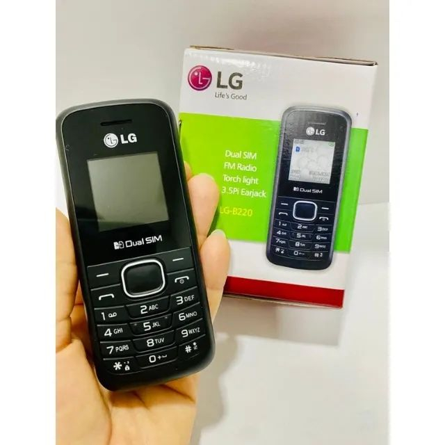 Celular LG B220 Desbloqueado Dual Chip Rádio FM - 2G | Shopee Brasil