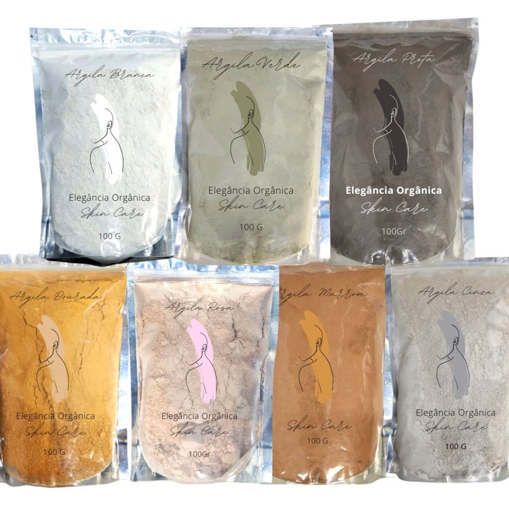100g Argila Skin Care 100% PURA Original Para Todos Os Tipos De Pele ...