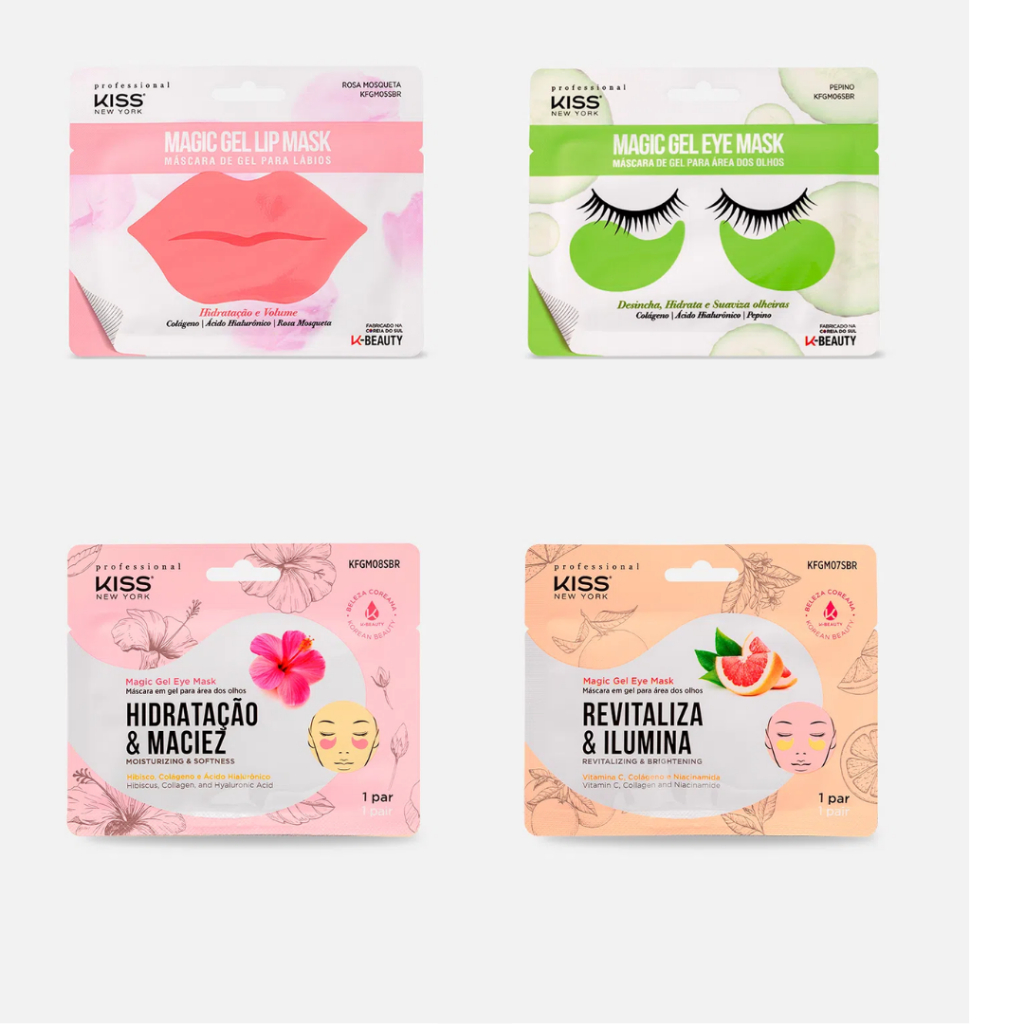 Mascara Para Olhos ou Boca Kiss Magic Gel yey Mask - Magic Gel Lip Mask | Shopee Brasil