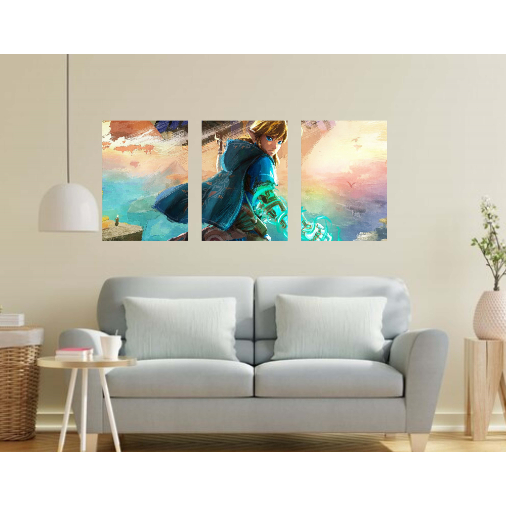 ZELDA TEARS OF THE KINGDOM - Quadro Mosaico Decorativo em Mdf - 20x29cm ...