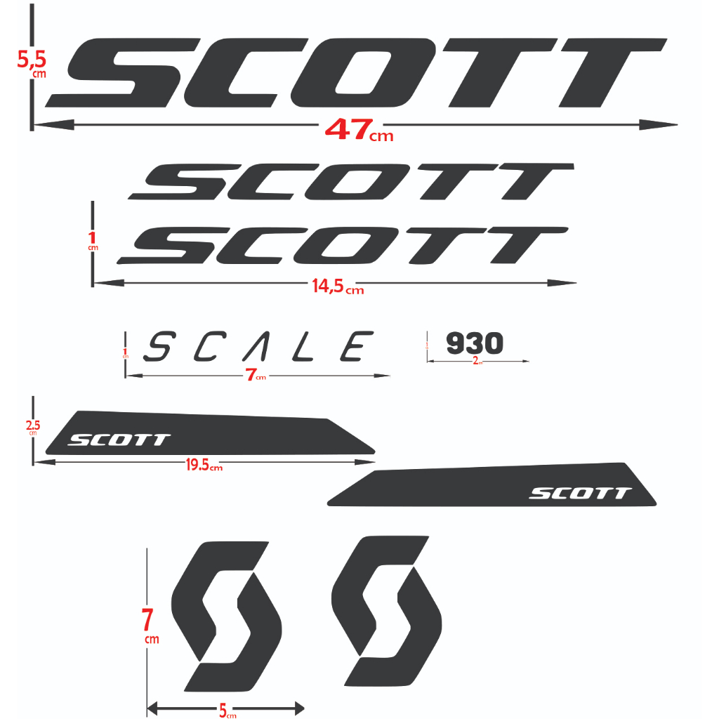 Adesivo Scott Scale 930 Bike Ciclismo Esporte | Shopee Brasil