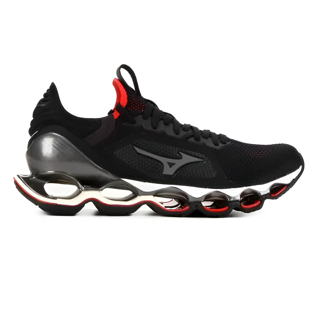 Tenis Mizuno Pro X WK Wave Preto Vermelho e Prata | Shopee Brasil