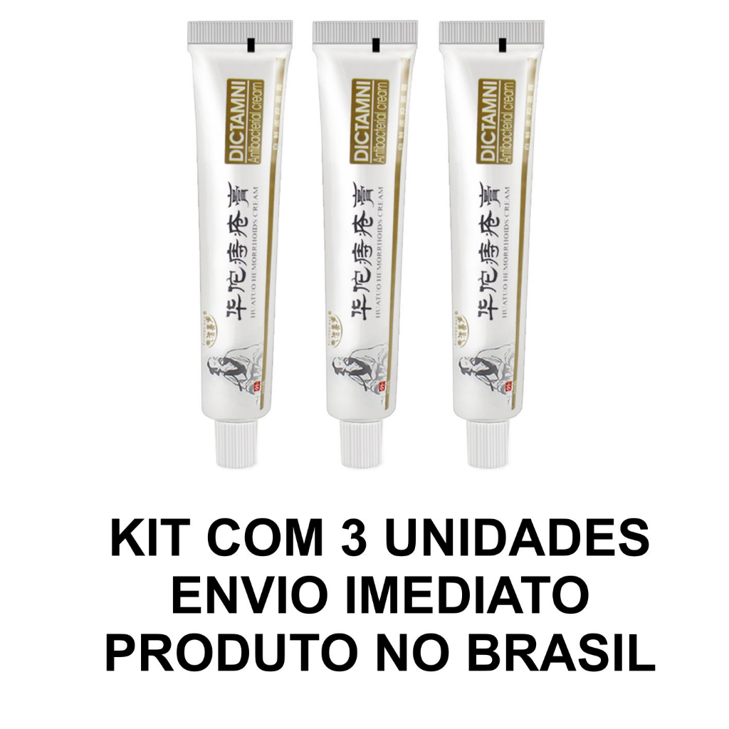 Kit 3 Un Pomada Dictamni, Hemorroida, Envio Imediato | Shopee Brasil