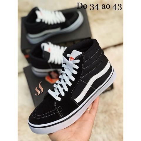 Tenis Botinha Vans Cano Alto Feminino Masculino Mega Promo Aqui Tem ...
