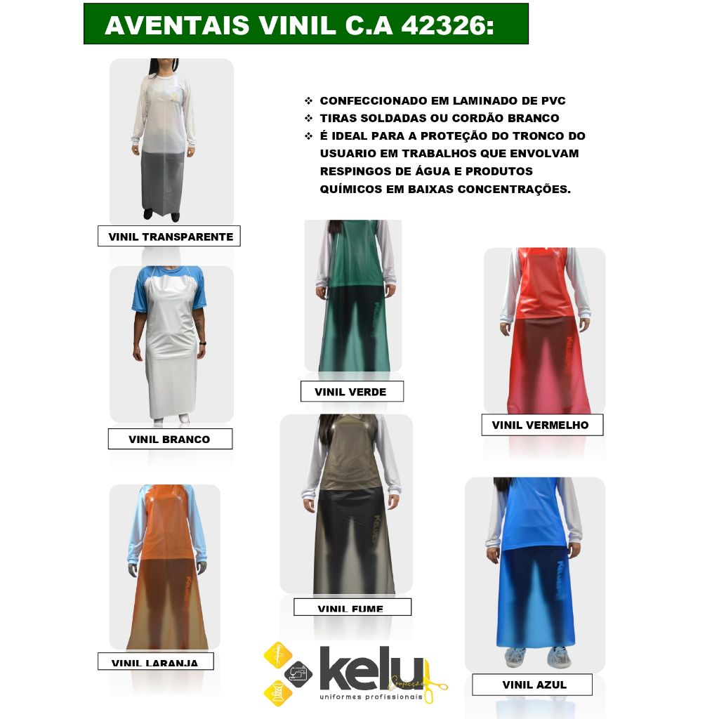 Avental Vinil Transparente CA 42326 | Shopee Brasil