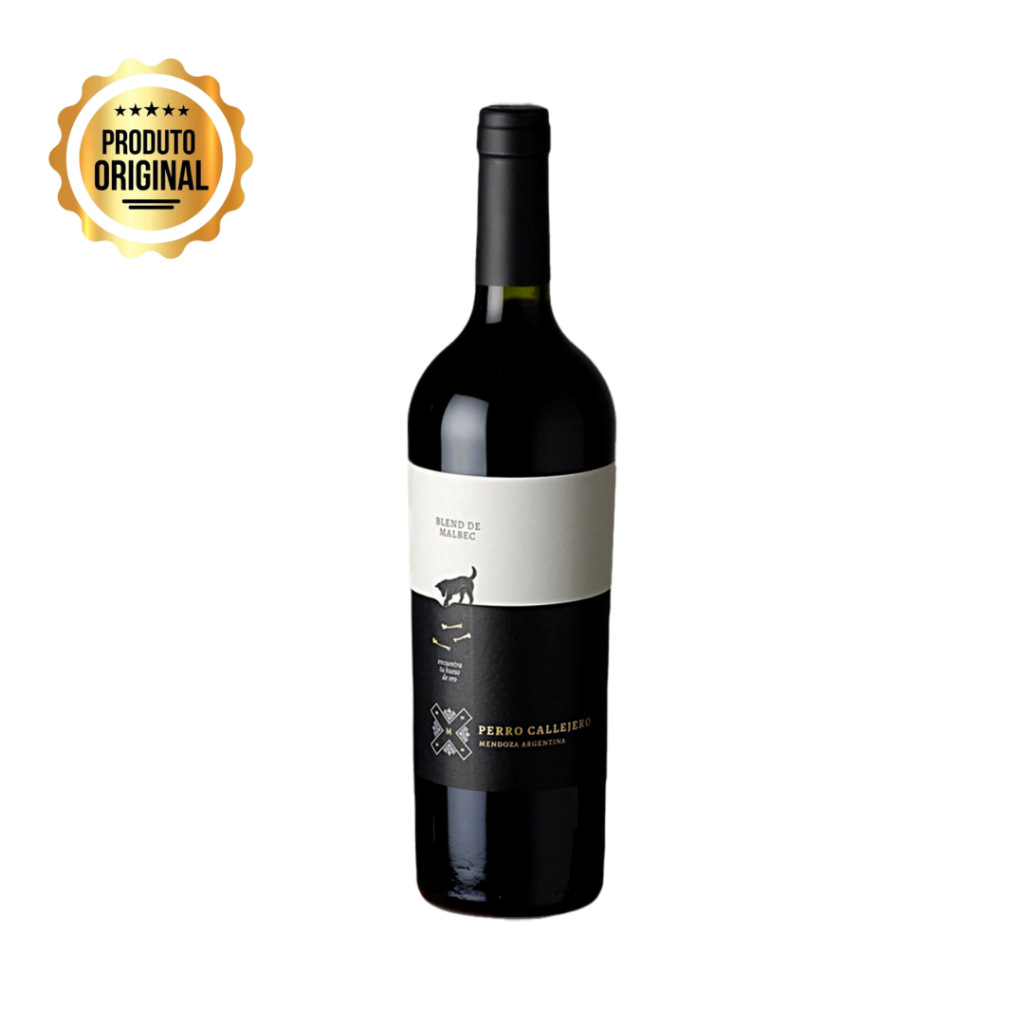 Vinho Tinto Argentino Perro Callejero Blend de Malbec 750ml | Shopee Brasil