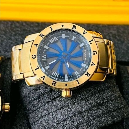 Relógio Bvbulgari Speed way Roleta Cassino Catarata giratória Dourado ...