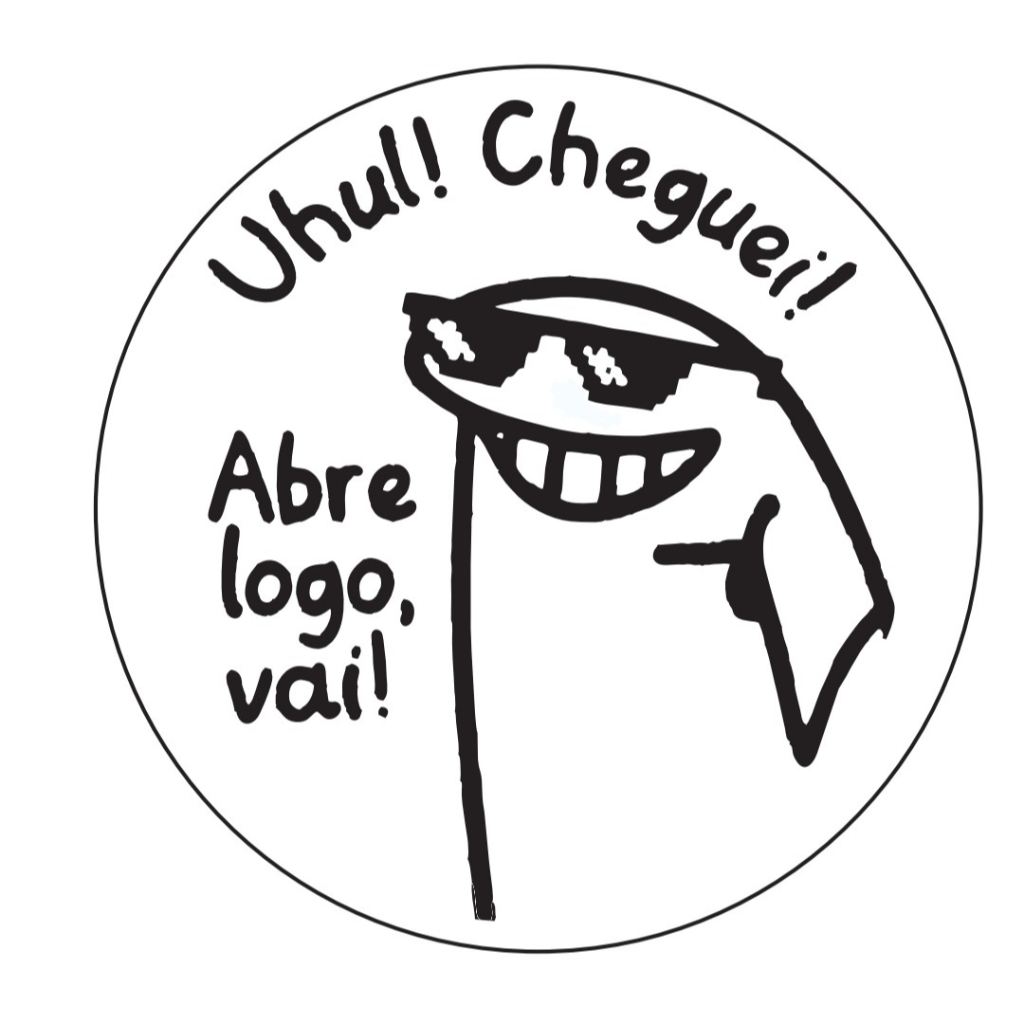 200 Etiquetas Adesivas Uhul Cheguei flork Meme Bento 4,5cm - Escorrega ...