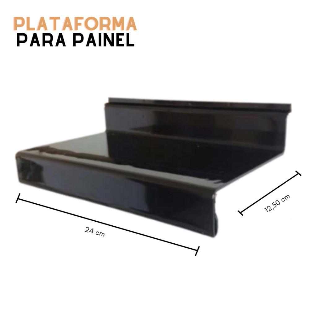 Expositor de Sapato - Plataforma para Painel Preto - Kit com 05,10,20 ...