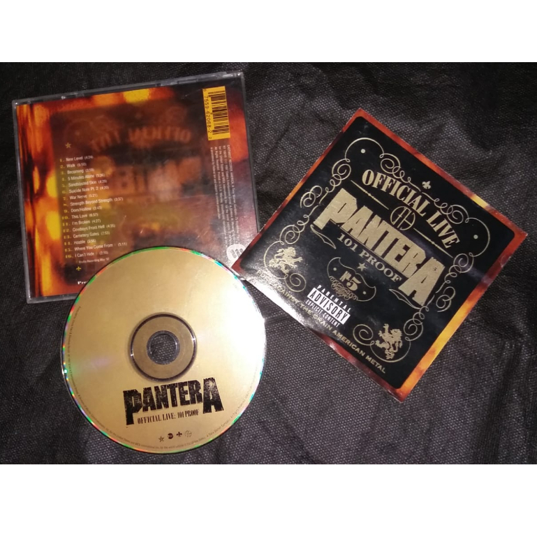Cd Pantera - Official Live: 101 Proof ( Original Importado USA ) Groove Metal Heavy Metal Thrash ...