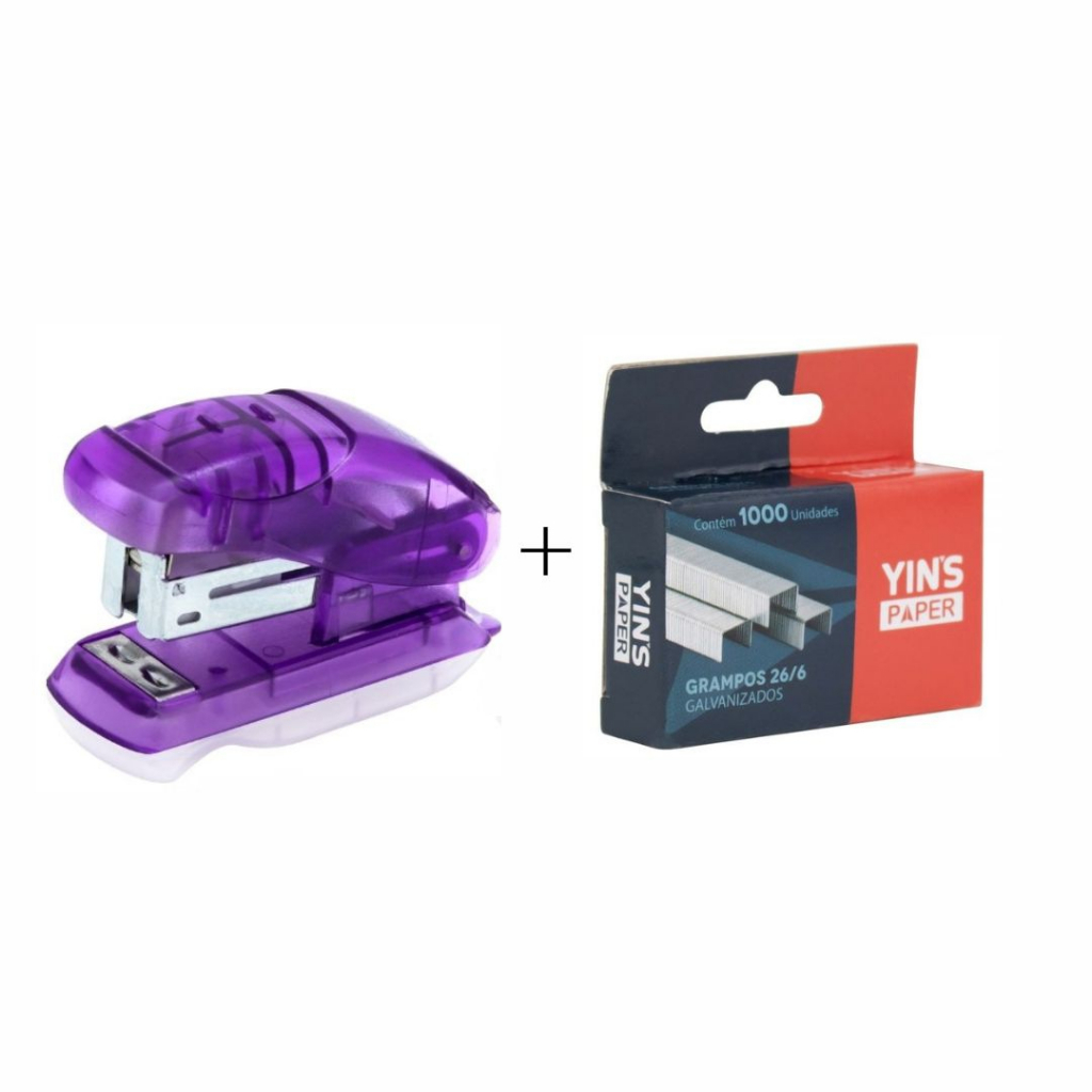 Mini Grampeador 26/6 Soul Tom Pastel (Azul, Lilás, Verde e Rosa) - BRW ...