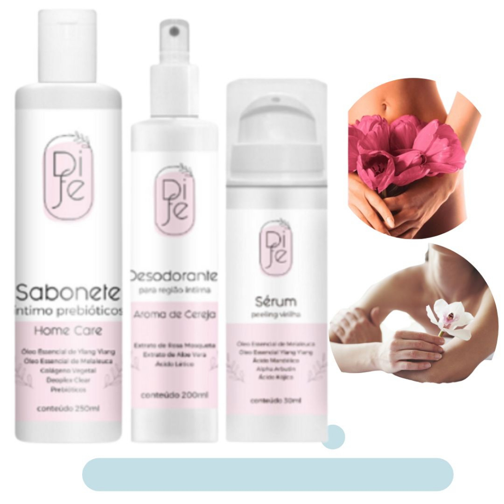 Kit Higiente Íntima Feminina - Sabonete, Desodorante e Serum Peeling ...