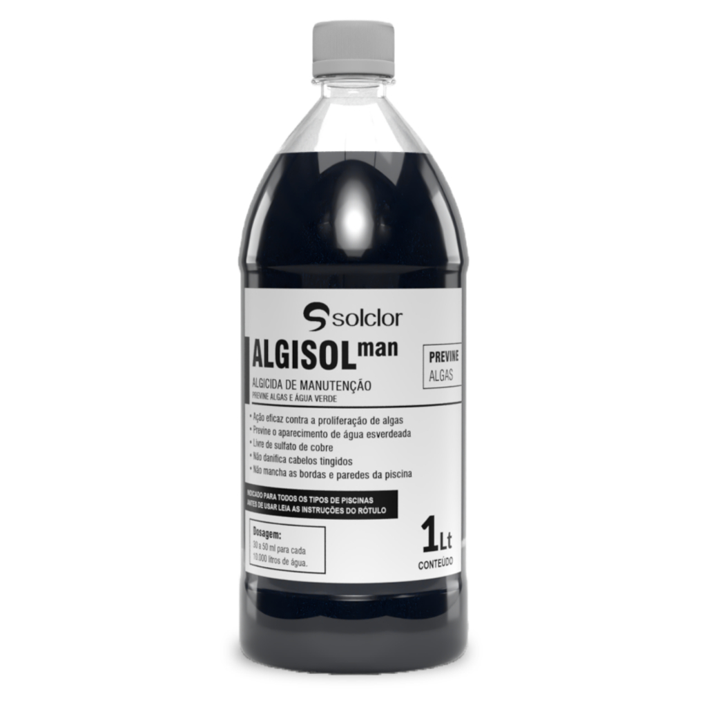 Algicida de Manutenção Previne Algas Algisol Man 1 Litro | Shopee Brasil