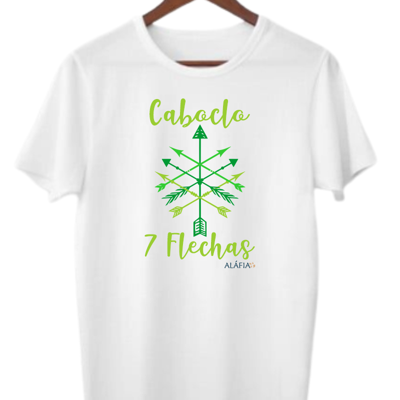 Camisa - Umbanda Candomblé - Aláfia - Caboclo Cabocla - Caboclo 7 Flechas | Shopee Brasil