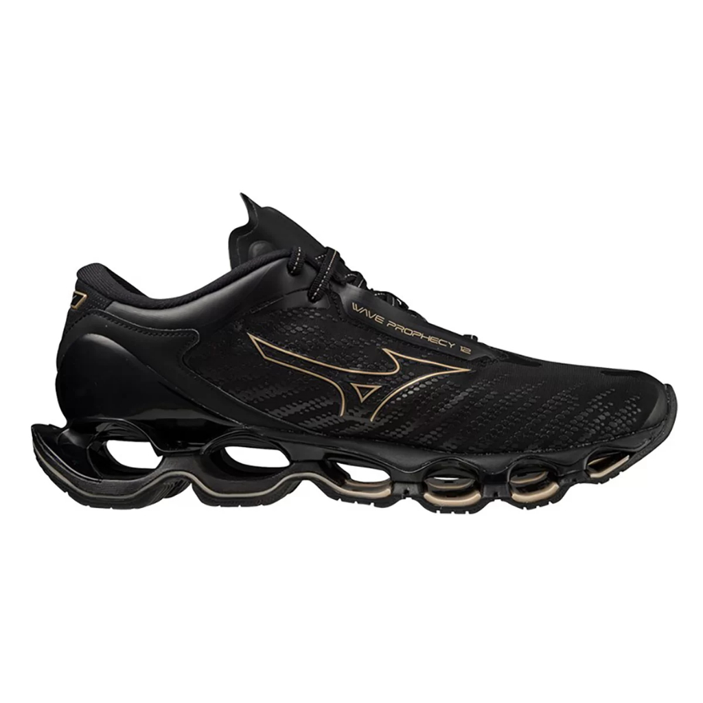 Tenis Mizuno Pro 12 Wave Preto e Dourado | Shopee Brasil