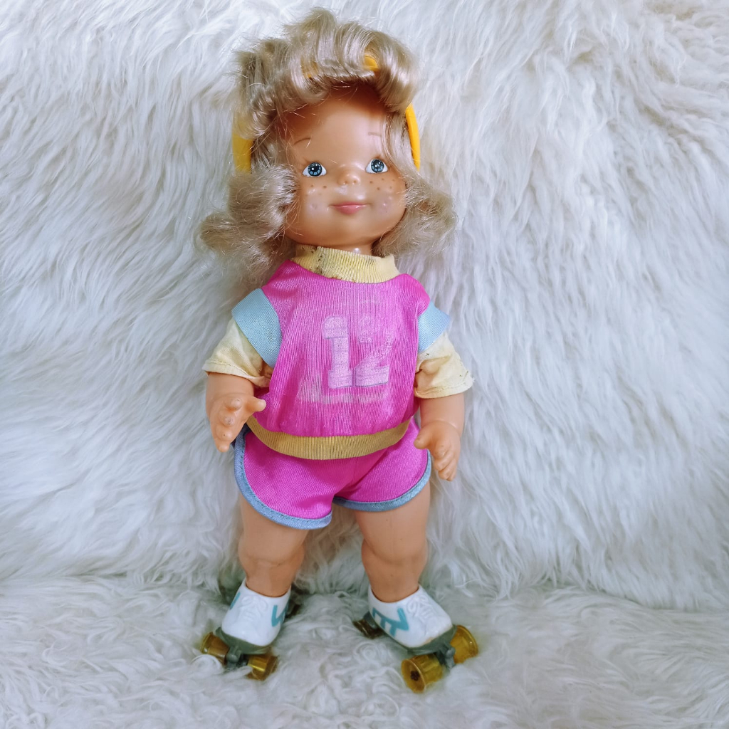 Boneca Lu Patinadora - Anos 80 Original Meplastic | Shopee Brasil