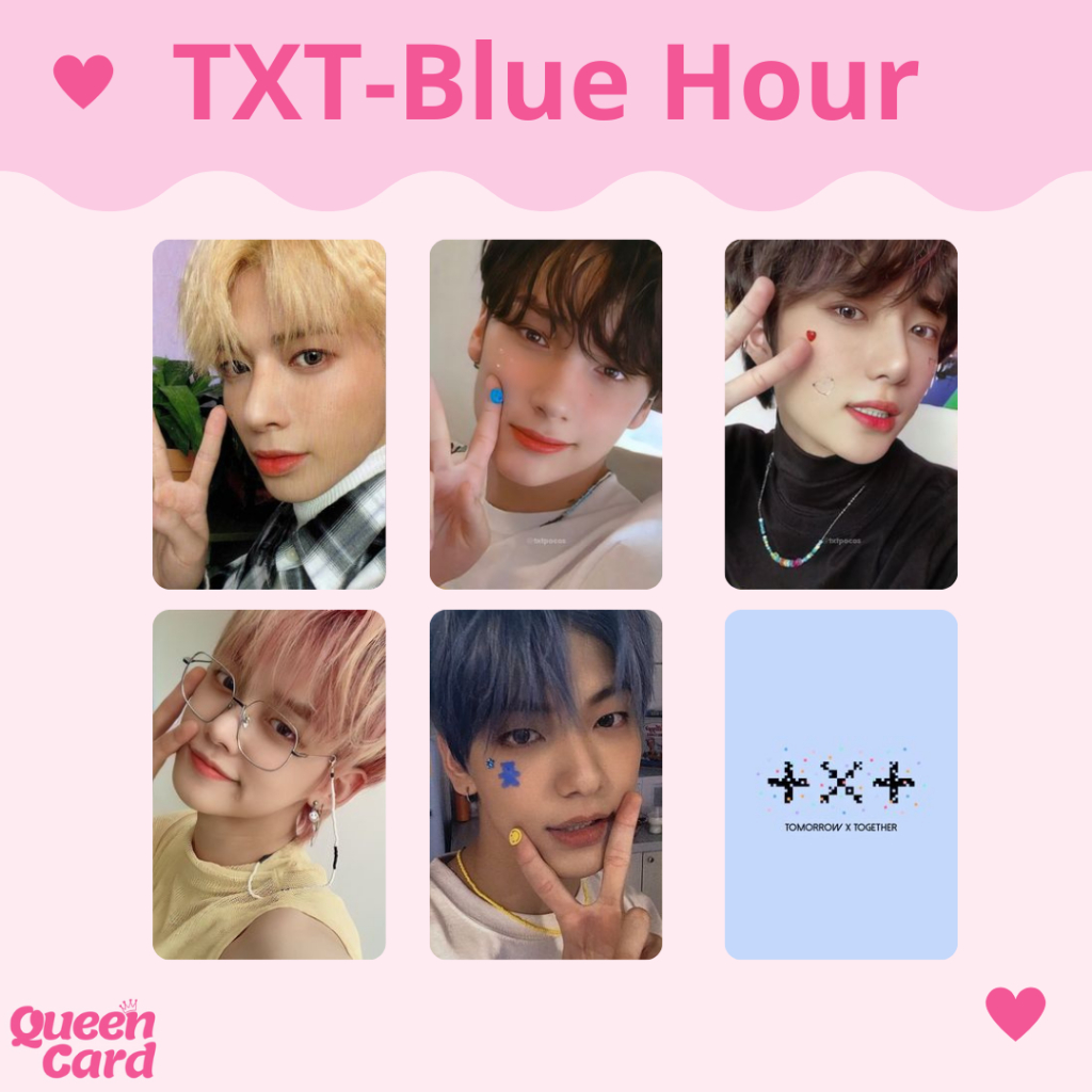 kit photocard fanmade TXT blue hour - minisode- com verso e holografico ...