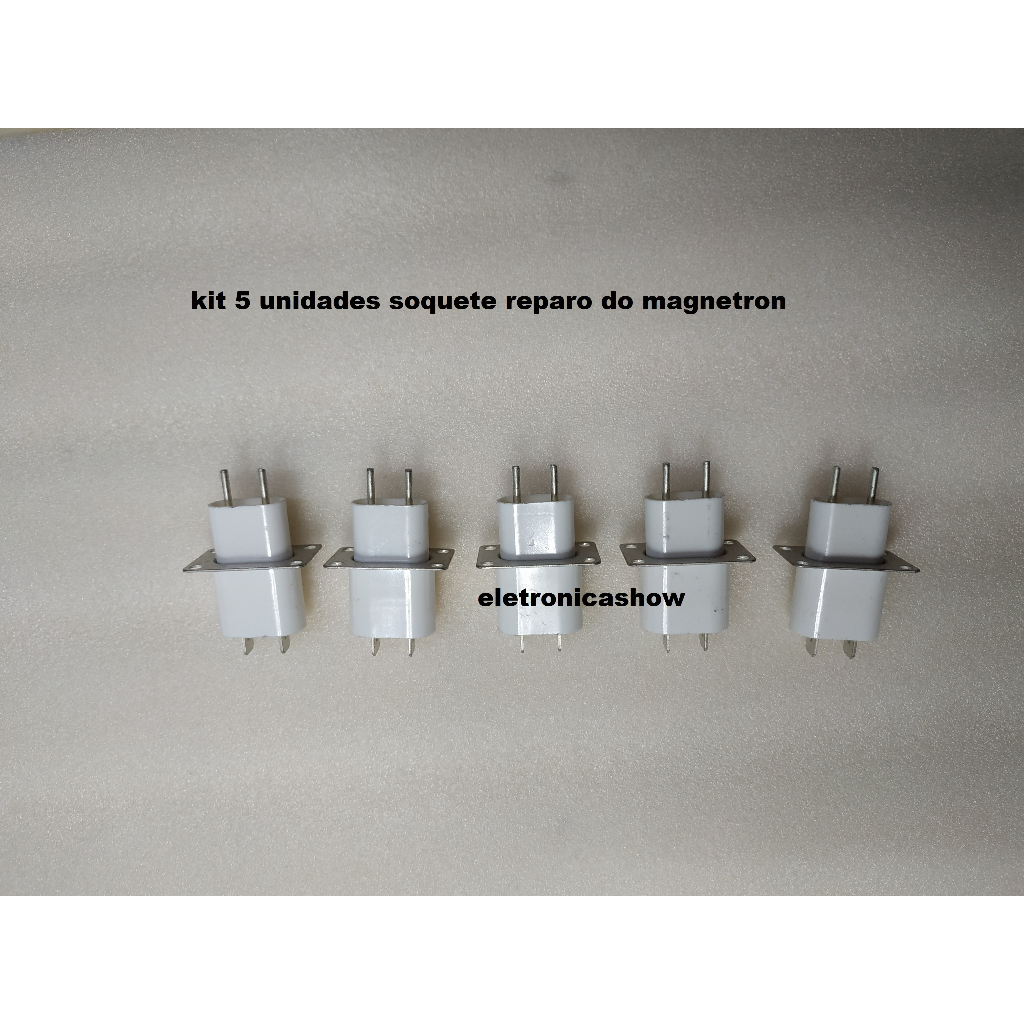 kit 5 Conector terminal soquete de reparo Magnetron | Shopee Brasil