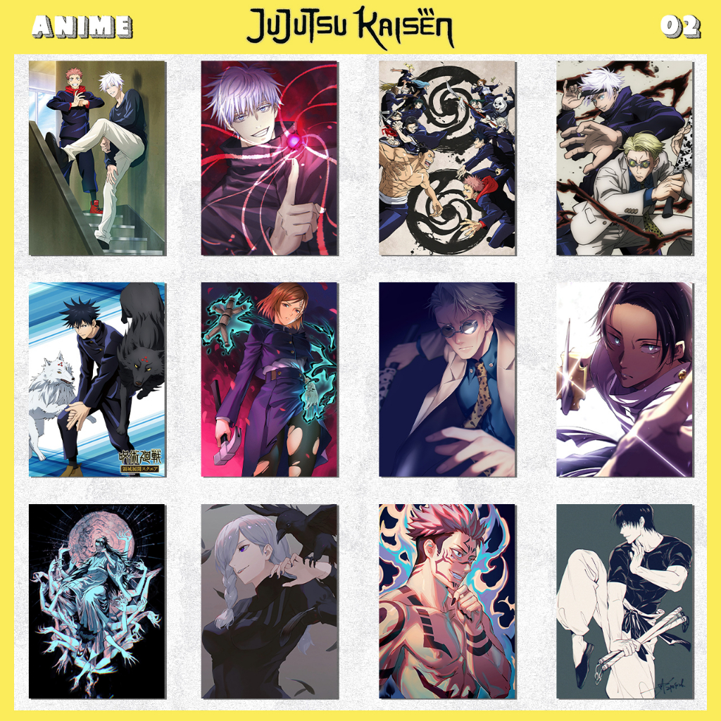Placas decorativas quadros - Jujutsu Kaisen, Animes 02 | Shopee Brasil