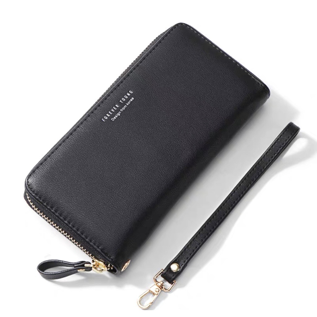 Carteira feminina com 1 zíper Coleção Deluxe | Shopee Brasil