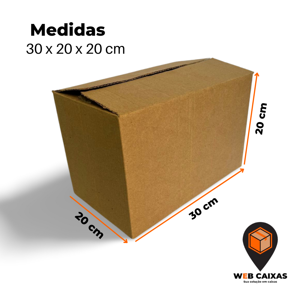 Caixa 30x20x20 - PAC SEDEX Correios | Embalagem Segura p/ Envios ...