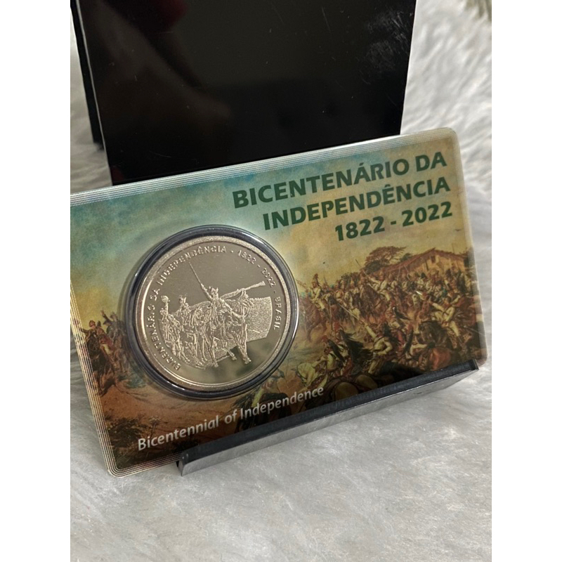 Moeda 2 Reais Bicentenário Da Independência 1822-2022 | Shopee Brasil