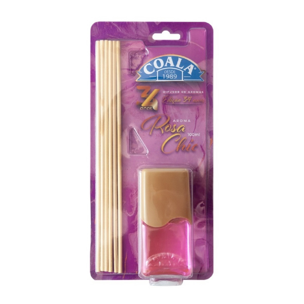 Coala Difusor de Ambientes - Rosa Chic 100ML - Aromatizante - Varetas ...