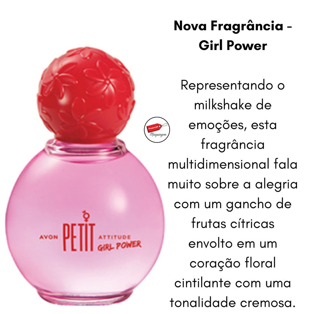 Deo Colônia Avon Petit Attitude Girl Power - 50 ml | Shopee Brasil