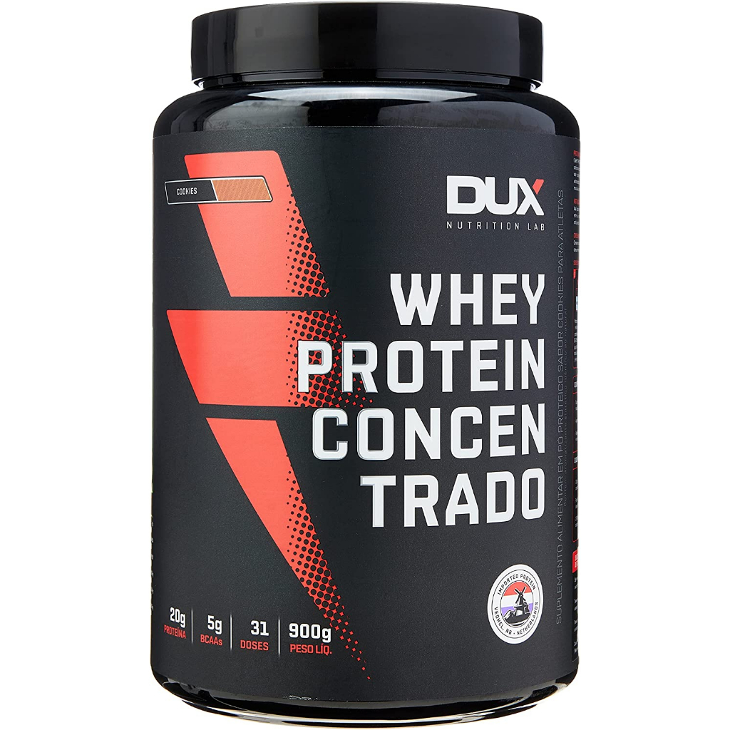 Whey Protein dux Concentrado - Pote 900g Dux Nutrition | Shopee Brasil