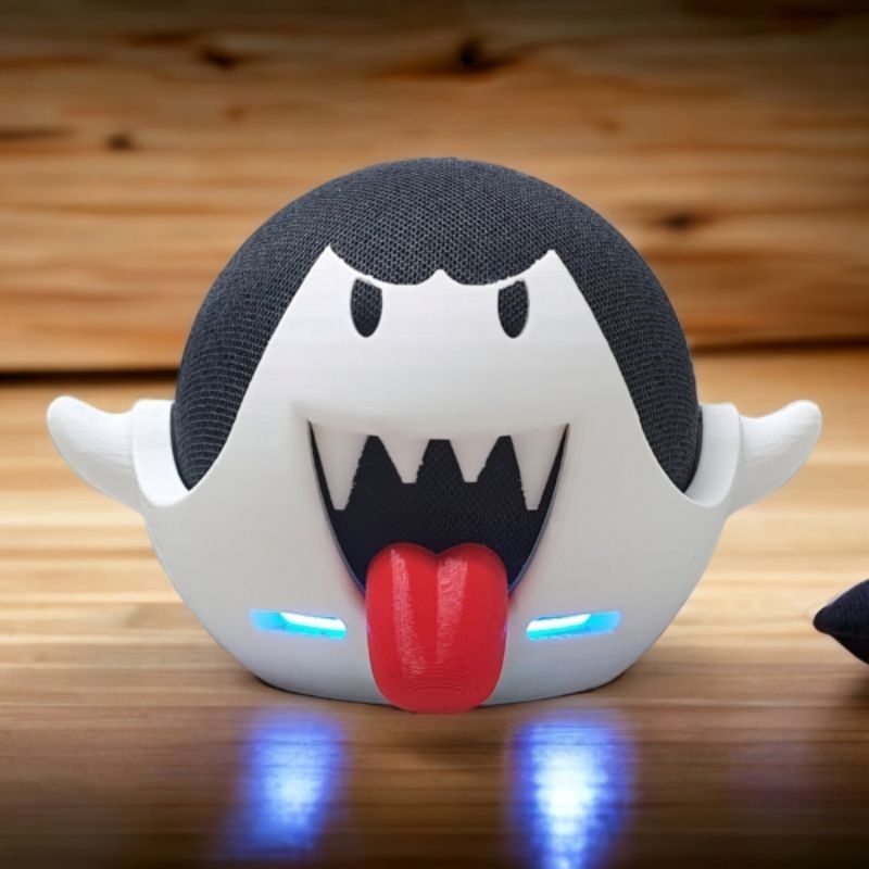 Suporte Alexa Echo Dot 4 ou Echo Dot 5 Fantasma Super Mario - Presente ...