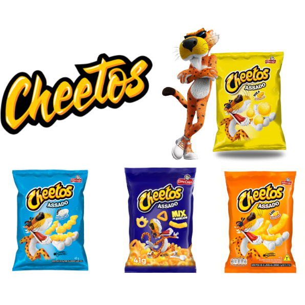 Salgadinho Cheetos 10 Pacotes a sua escolha - Biscoito de Milho MIX LUA ...