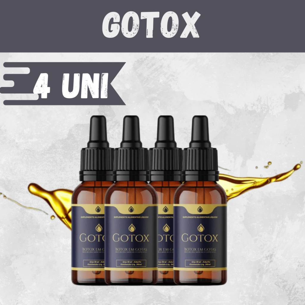 Big Oferta 4 Frascos GOTOX Original BOTOX em gotas | Shopee Brasil
