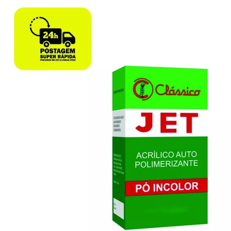 Resina Acrílica Autopolimerizável Jet Pó - Clássico 78g | Shopee Brasil
