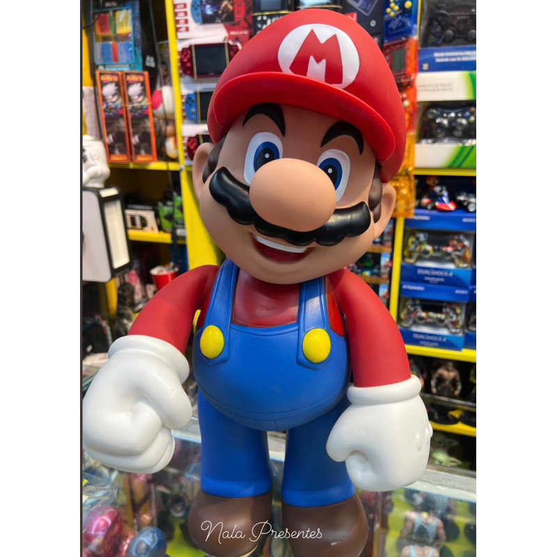 Boneco Super Mario Bros Gigante 46cm Articulado ORIGINAL Colecionavel ...