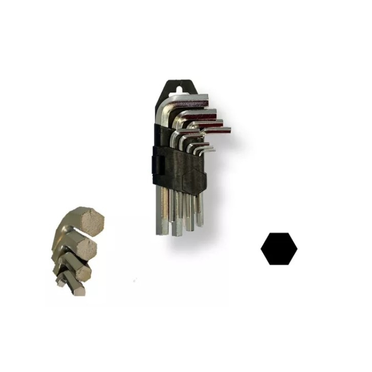 Jogo Chave Torx/exagonal Tipo L Torque Tork Curta 9 Peças T10 A T50 ...