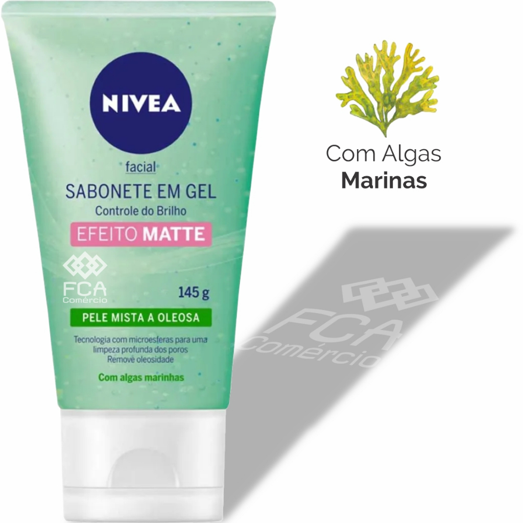 NIVEA Sabonete em Gel Facial Controle do Brilho - 145g | Shopee Brasil