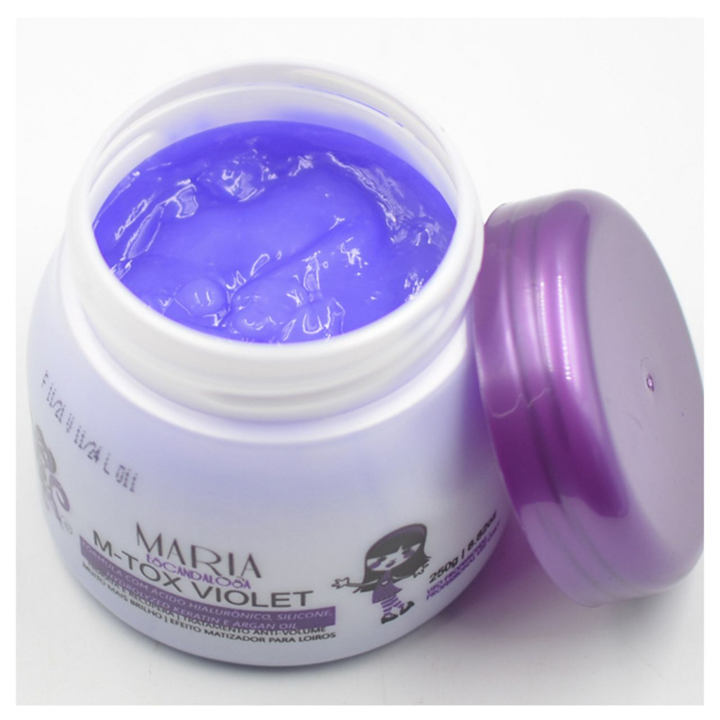 Btox Roxo Bo Tox Cabelo Loiro Roxa Creme Violeta M-Tox Matizador 250g ...