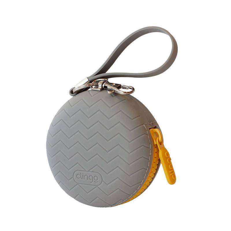 Porta Chupeta Bebê De Silicone Com Alça E Zíper Luxo Clingo | Shopee Brasil