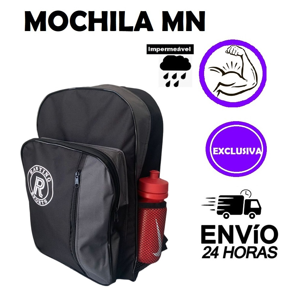 Mochila Mala Reforçada Notebook Impermeável Escolar Trabalho Resistente ...