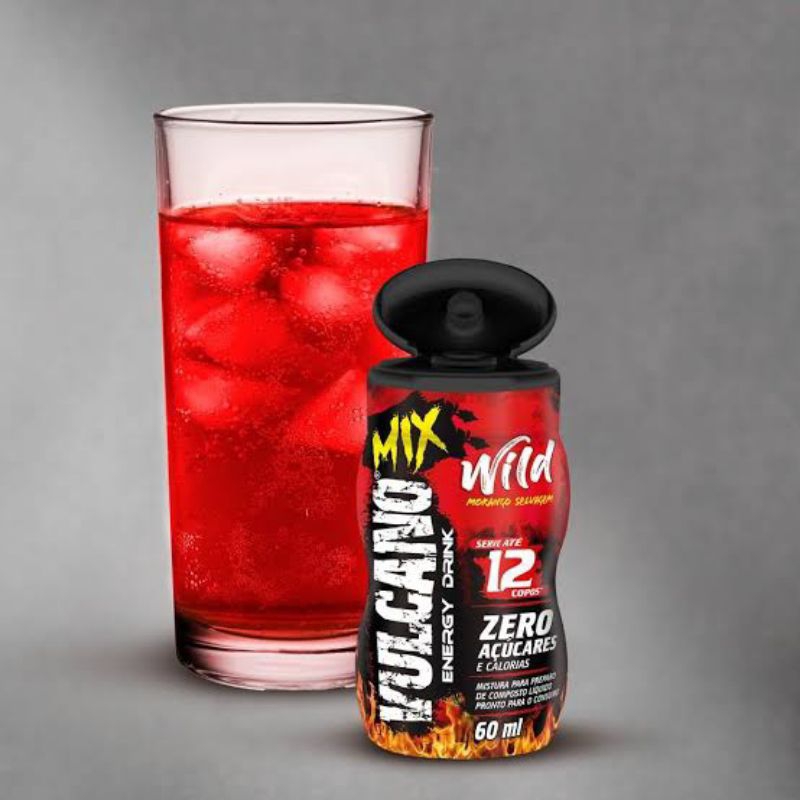 Energético Vulcano Mix Energy Drink 60ml | Shopee Brasil
