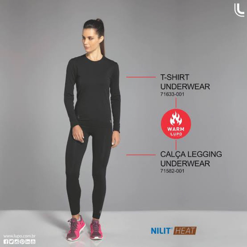 Conjunto Térmico Lupo Original Warm Nilit Heat Feminino! | Shopee Brasil