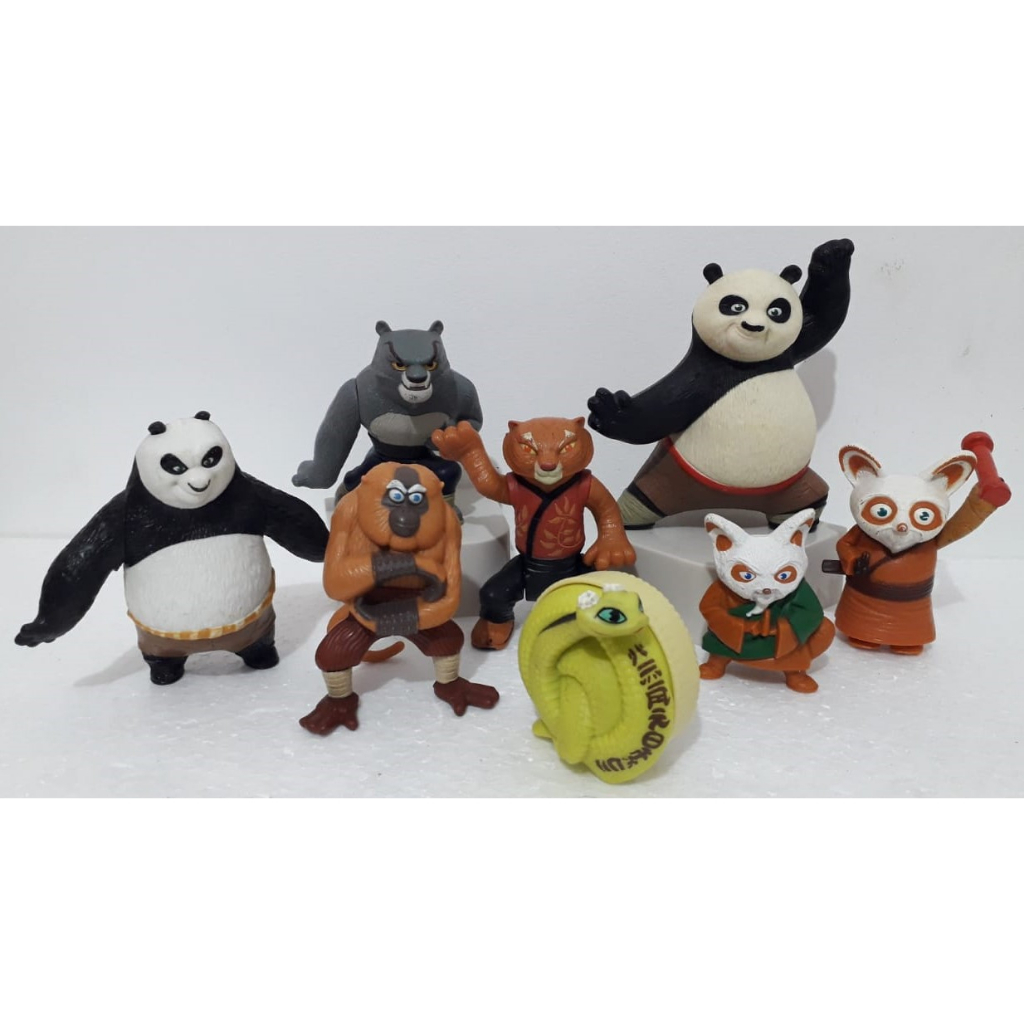 Bonecos dos Personagens do Desenho Infantil Kung Fu Panda - Coleção Mc ...