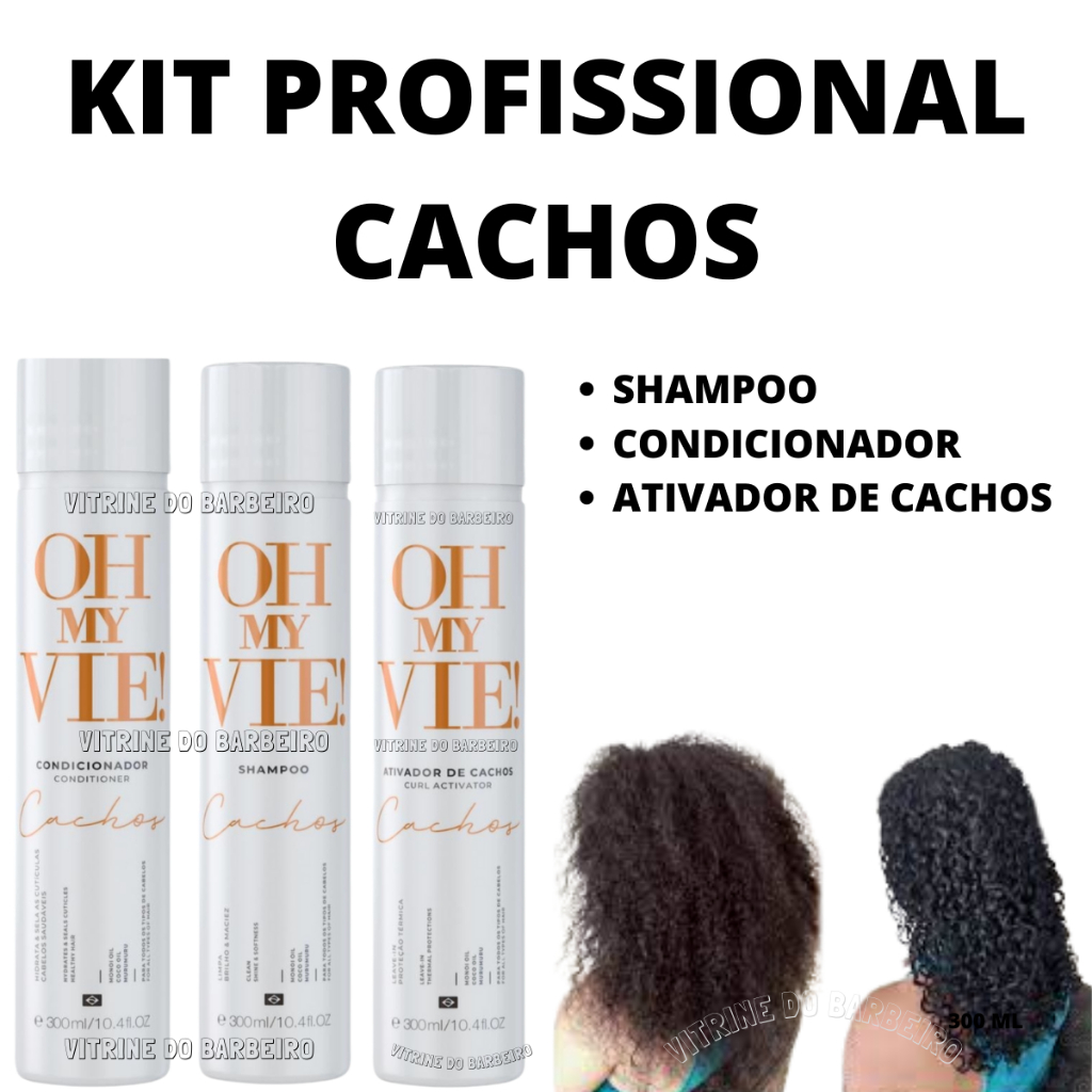 Kit Belos Cachos Shampoo Condicionador + Ativador De Cachos! | Shopee ...