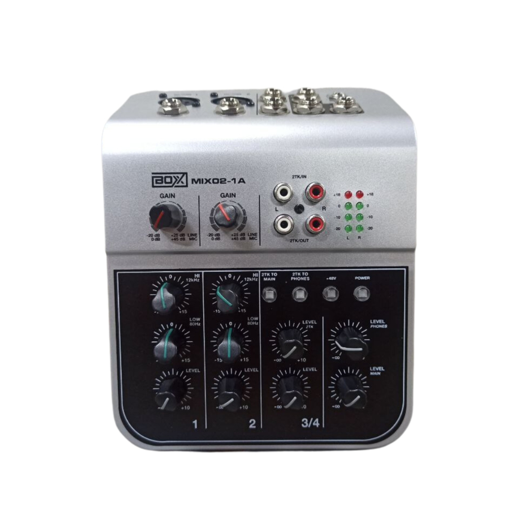 Mesa De Som Boxx Mix-02 4 Canais Ideal Para Live | Shopee Brasil