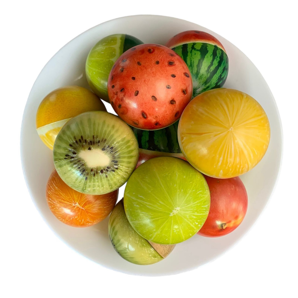 Kit C/12 Frutas Frutinhas De Apertar Anti Stress Relaxante | Shopee Brasil