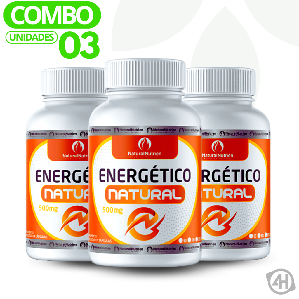 Energético Kit 300 Cápsulas de 500mg Cada | Shopee Brasil