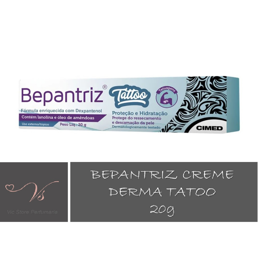 Pomada Bepantriz Creme Derma Tattoo 20g | Shopee Brasil