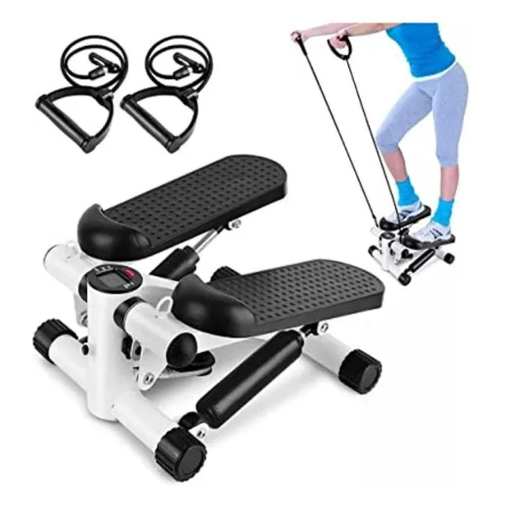 Stepper Step Simulador Exercícios Fitnes Caminhada Elástico - Faz a Boa!