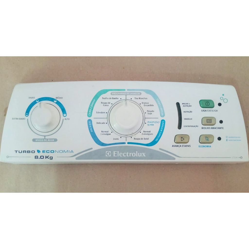 Painel de Controle Lavadora Electrolux Lte08 | Shopee Brasil