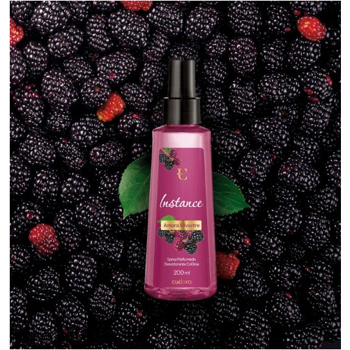 Spray Colônia Desodorante Instance Amora Silvestre 200ml | Shopee Brasil